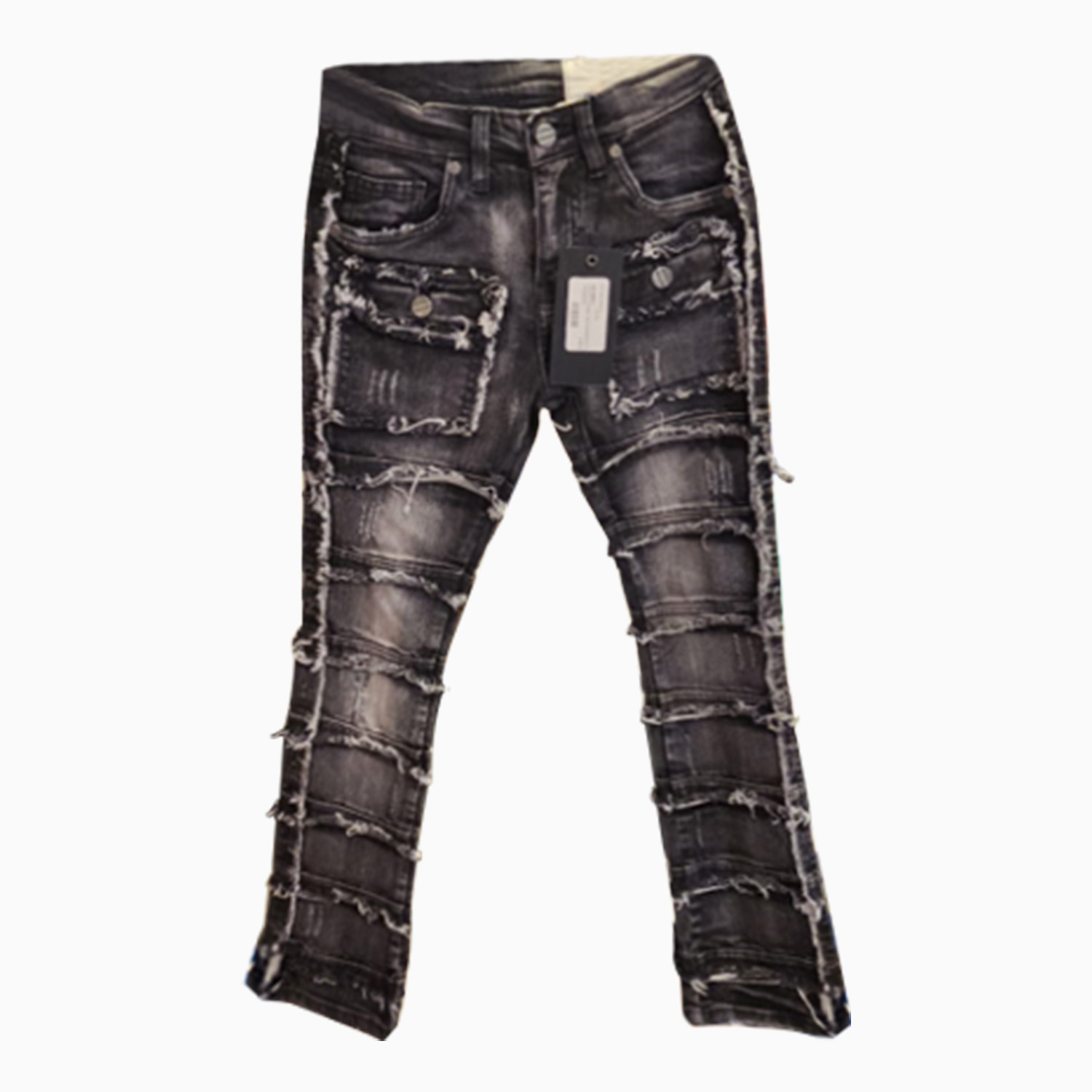 Evolution Kid's Patchwork True Stacked Denim Pant